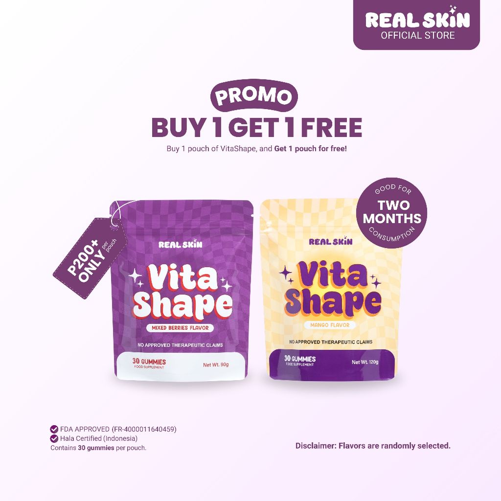 RealSkin VitaShape Food Supplement Mix Berries Gummies Buy 1 Take 1 ...