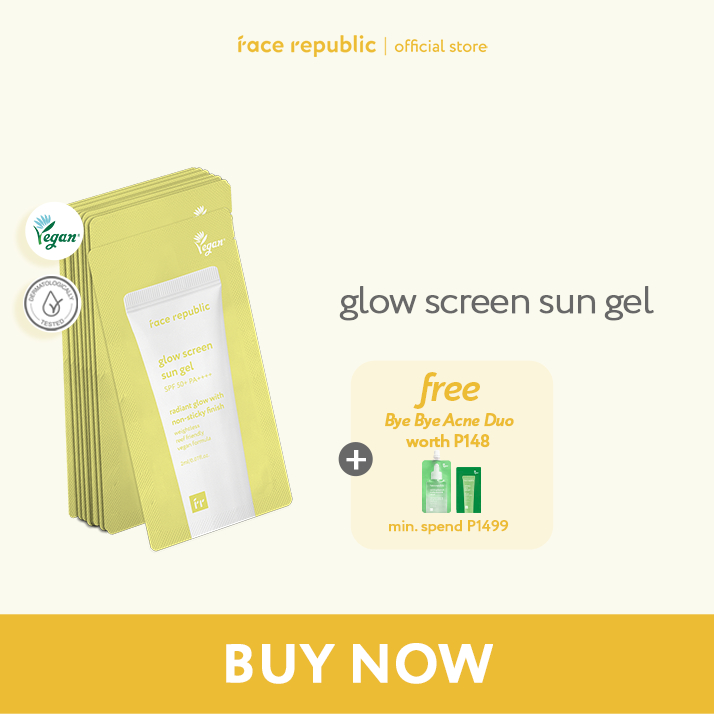 Face Republic Glow Screen Sun Gel 2mL (10 pcs) | Shopee Philippines