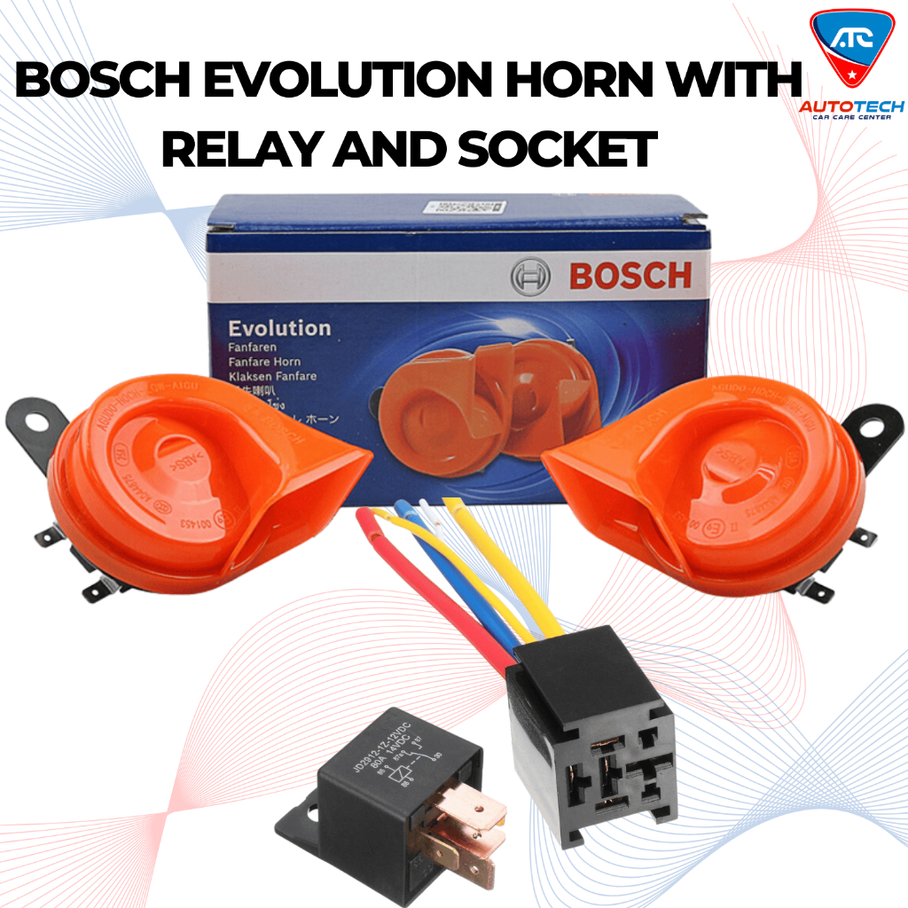 BOSCH EVOLUTION HORN WITH RELAY AND SOCKET | Shopee Philippines