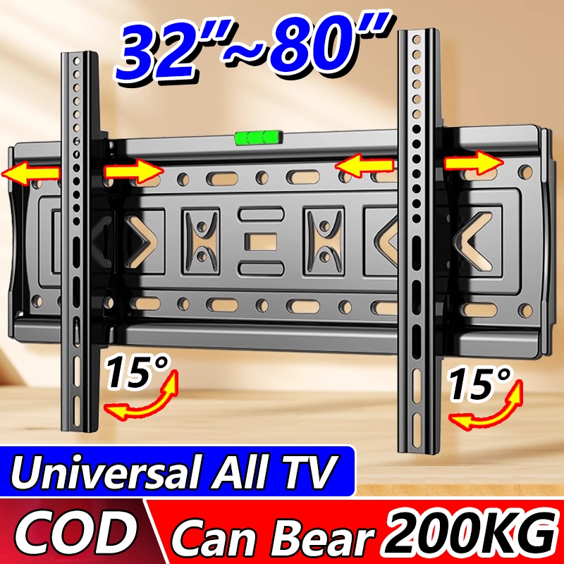 Universal TV Bracket 32-80 inch TV Wall Bracket stand Adjustable pitch ...