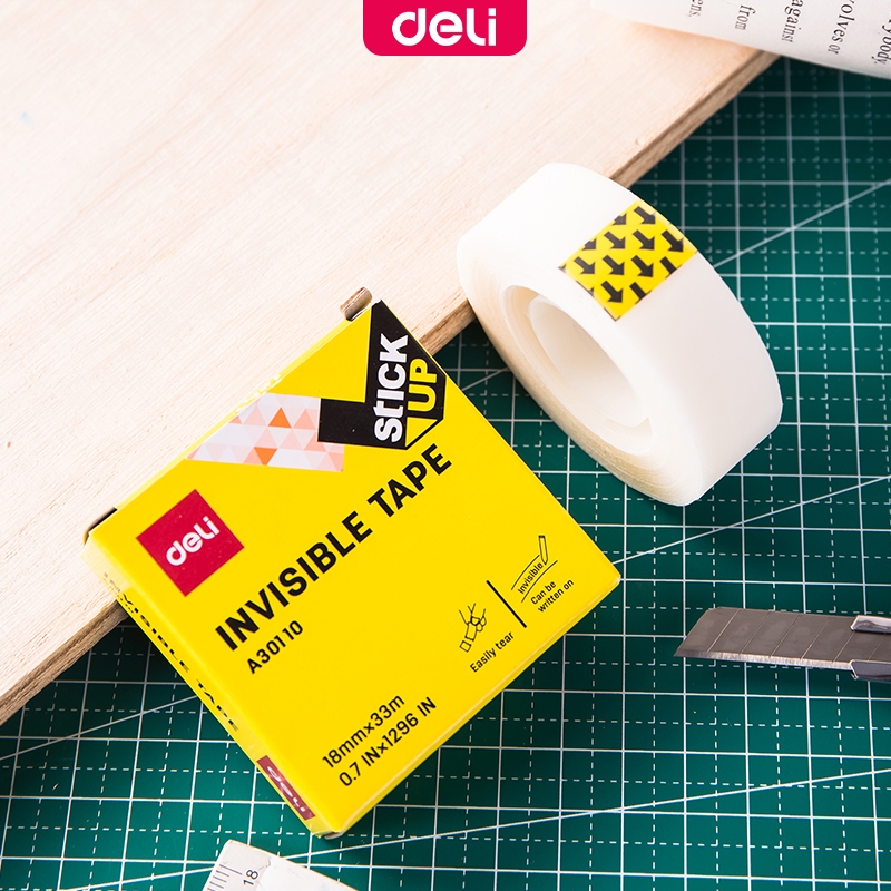Deli 1 Roll 33m Invisible Tape 18mm*50μm Opal EA30110 | Shopee Philippines