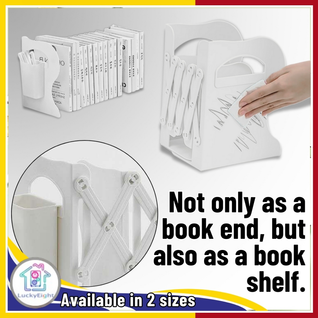 Desktop Book Binder Retractable Bookstand With Pen Holder Desktop ...