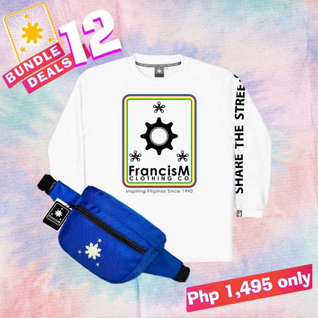 FrancisM Mens Bundle Deal 12 (Share The Street LS White & Fanny Pack ...