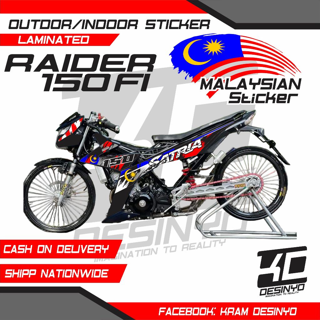 Raider 150 fi Malaysian sticker | Shopee Philippines