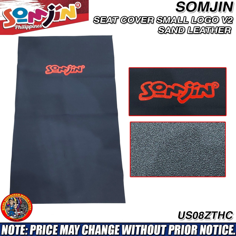 SOMJIN SEAT COVER SMALL LOGO V2 SAND LEATHER (US08ZTHC) | Shopee ...