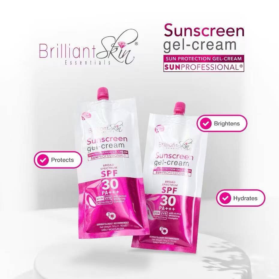 Set OF 2 Brilliant Skin Essentials Sunblock Sunscreen Gel-Cream SPF30 ...