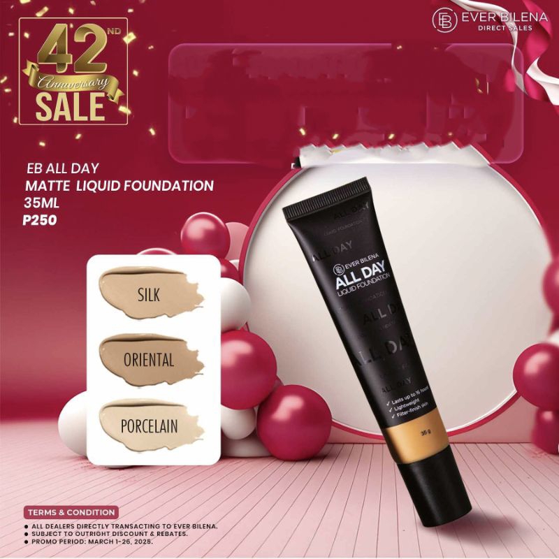 Ever Bilena All Day Liquid Foundation 35g and 10ml | Shopee Philippines