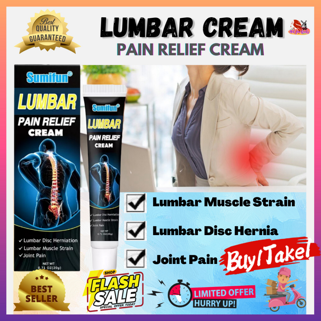 Lumbar Cream Muscle Strain Lumbar Spine Backache Sprain Joint Relief ...