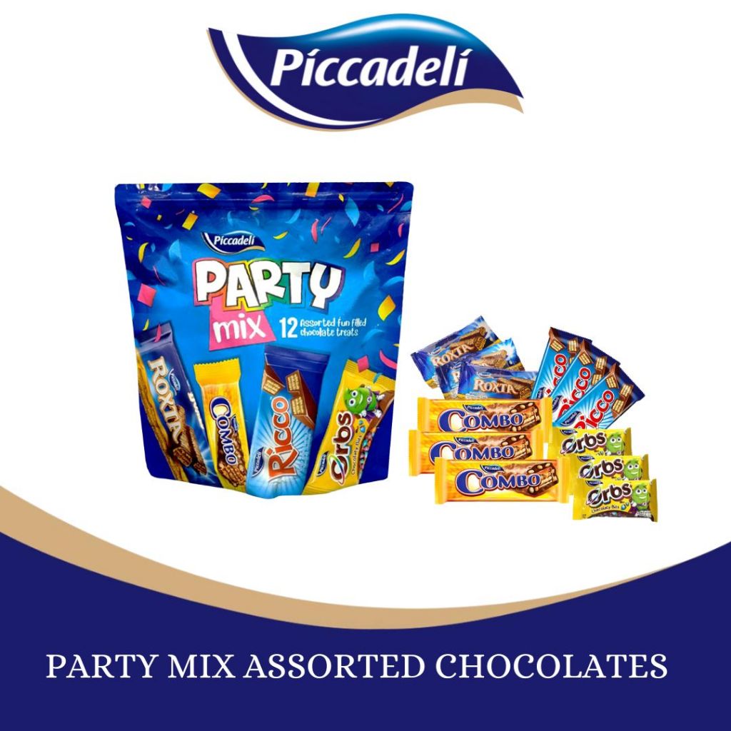 Piccadeli Party Mix 12 Assorted Chocolate Treats 234g | Shopee Philippines