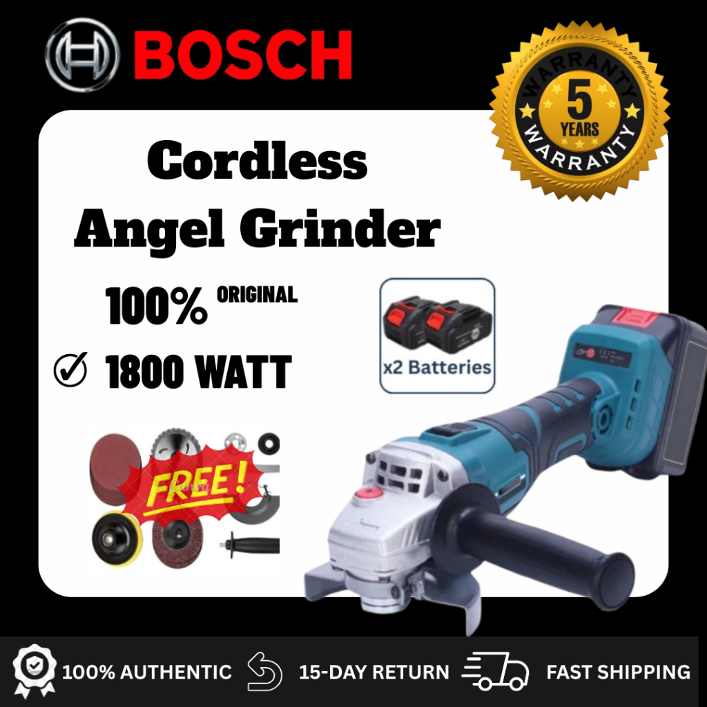 EVTOR Brushless Cordless Angle Grinder Heavy Duty Grinding Machine ...