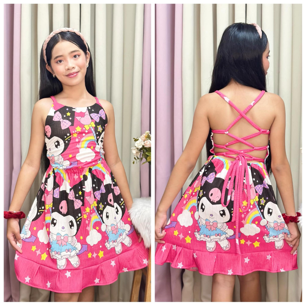 TRENDY DANICA KIDS DRESS FIT 6-12 YEARS OLD/KIDS BACKLESS 6-12 YEARS ...