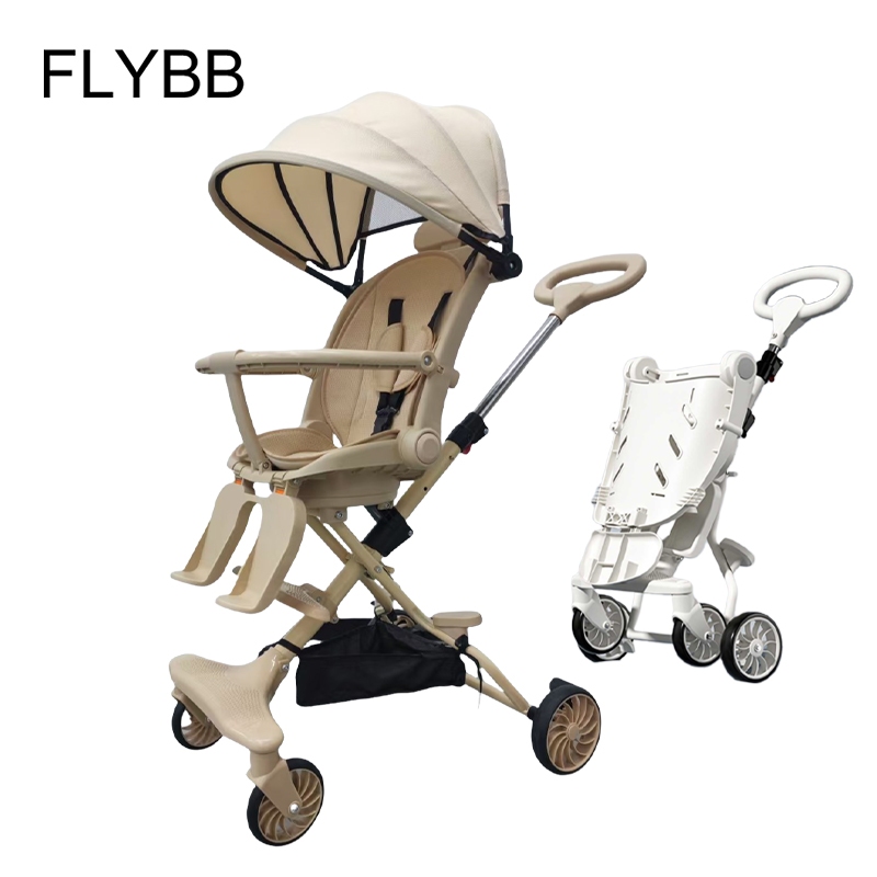 Flybb Baby Toddler Stroller High View Stroller Two Way Stroller Bike Lightweight Foldable ...