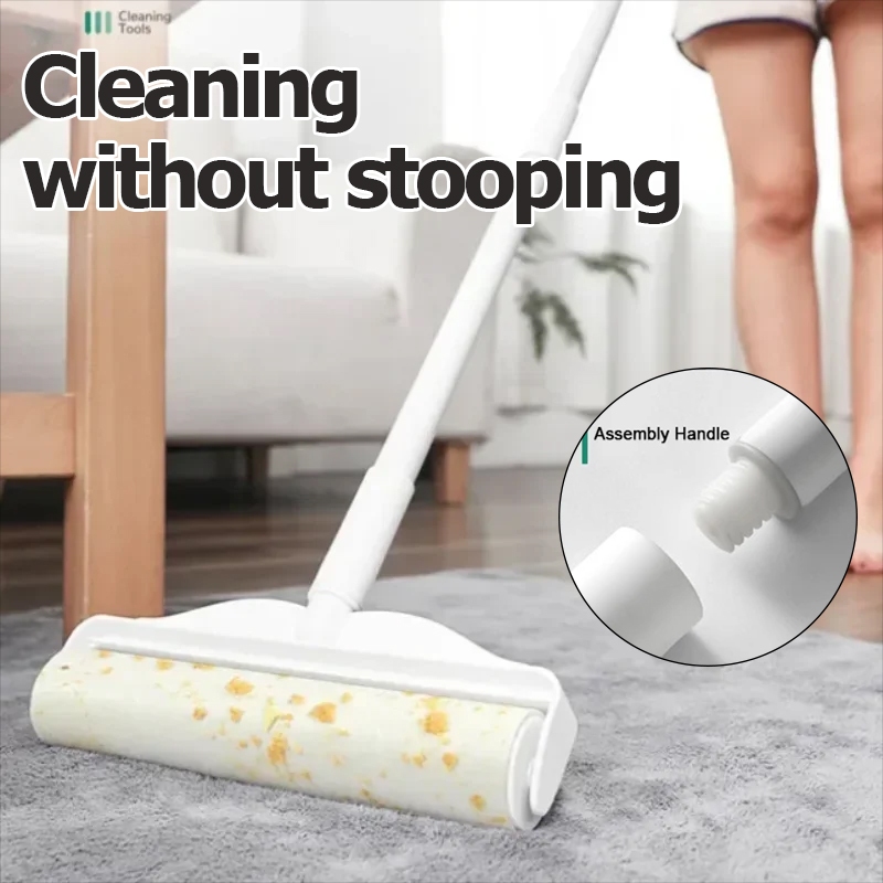 Dust Hair Roller Stick Retractable Cleaning Sticking Sticky Tearable ...
