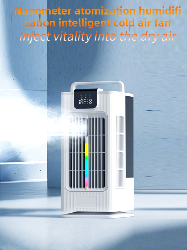 Kscocinaph Smart Atomization Humidifier Fan - Cool Air, Quiet, Multi ...