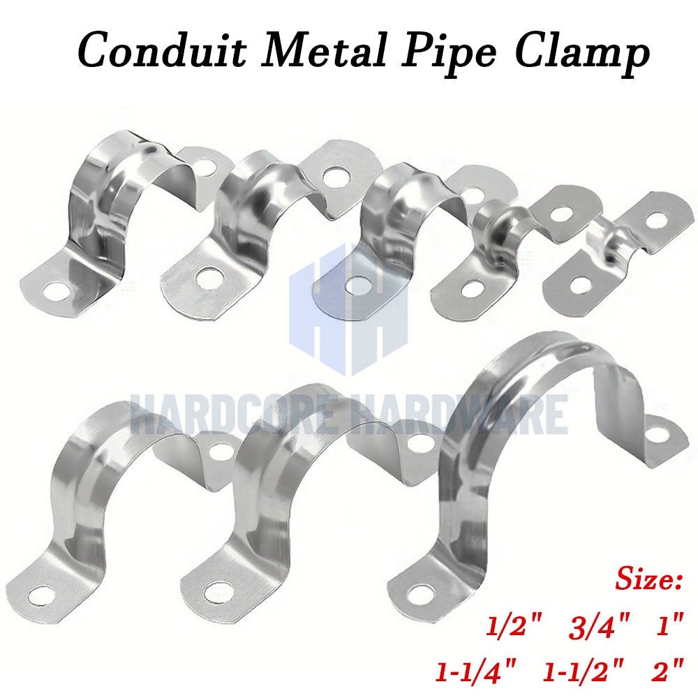 HH Heavy Duty Conduit Metal Pipe Double Clamps Gi Clamps Single Double ...