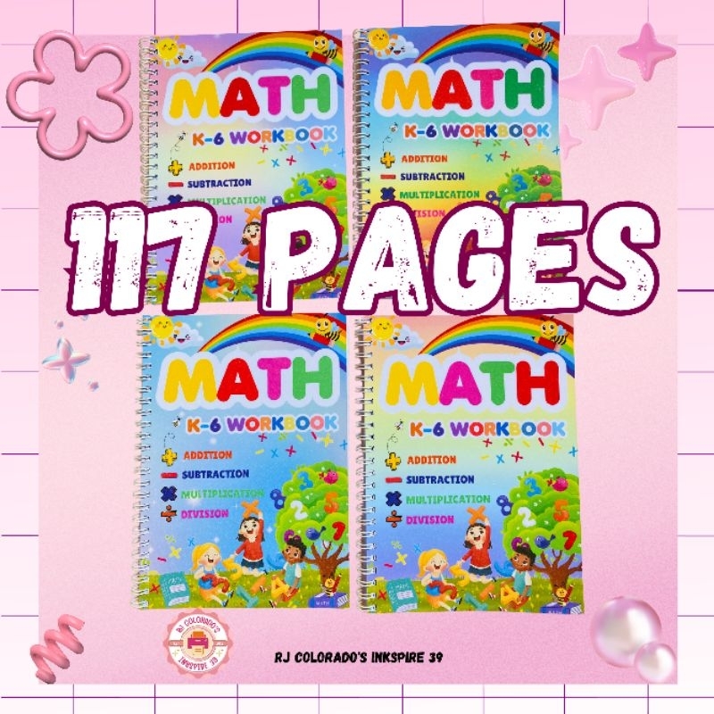 MATH Kinder-G6 Workbook (Hundred of Activities to Solve) | Shopee ...