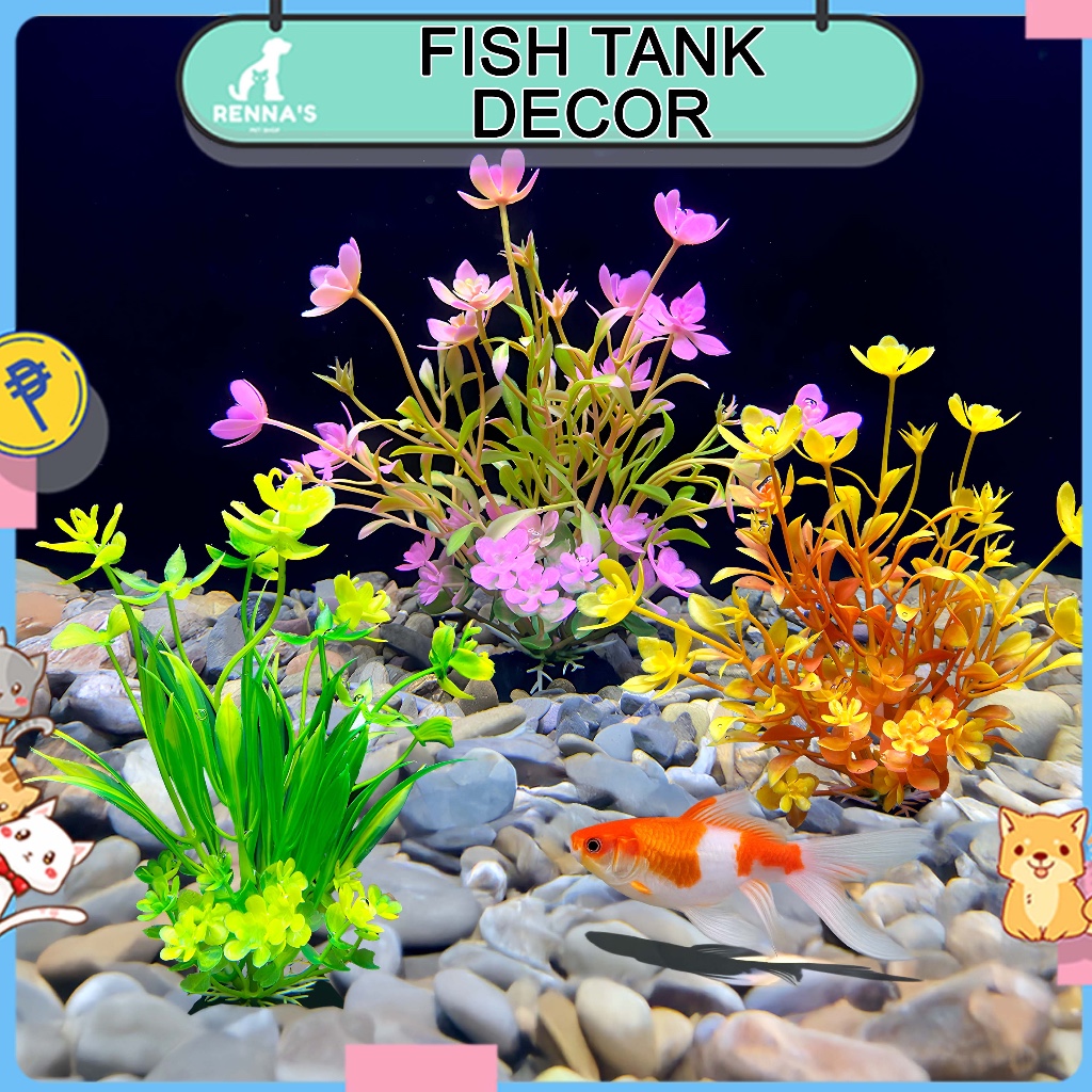 Renna's New Aquarium Artificial Water Plant Grass Fish Tank Decoration ...