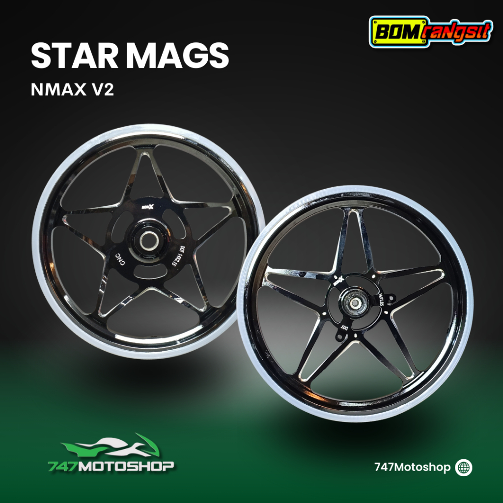 BOM RANGSIT 5 SPOKES STAR FOR NMAX V2 | Shopee Philippines