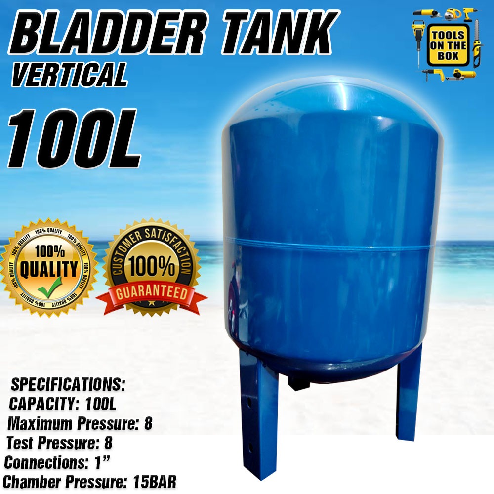 100 Liter Vertical Bladder Tank Pressure Tank | Shopee Philippines