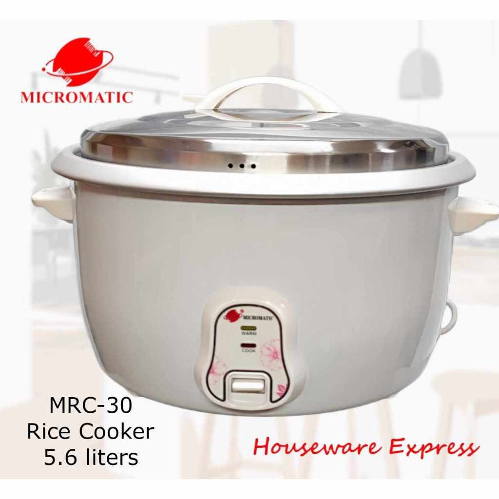 Micromatic MRC30 Rice Cooker 5.6/up to 30 cups MRC-30(Houseware Express ...