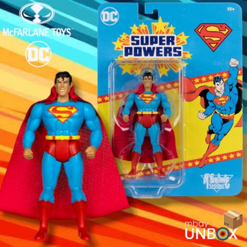 McFarlane DC Super Powers SUPERMAN Classic | Shopee Philippines