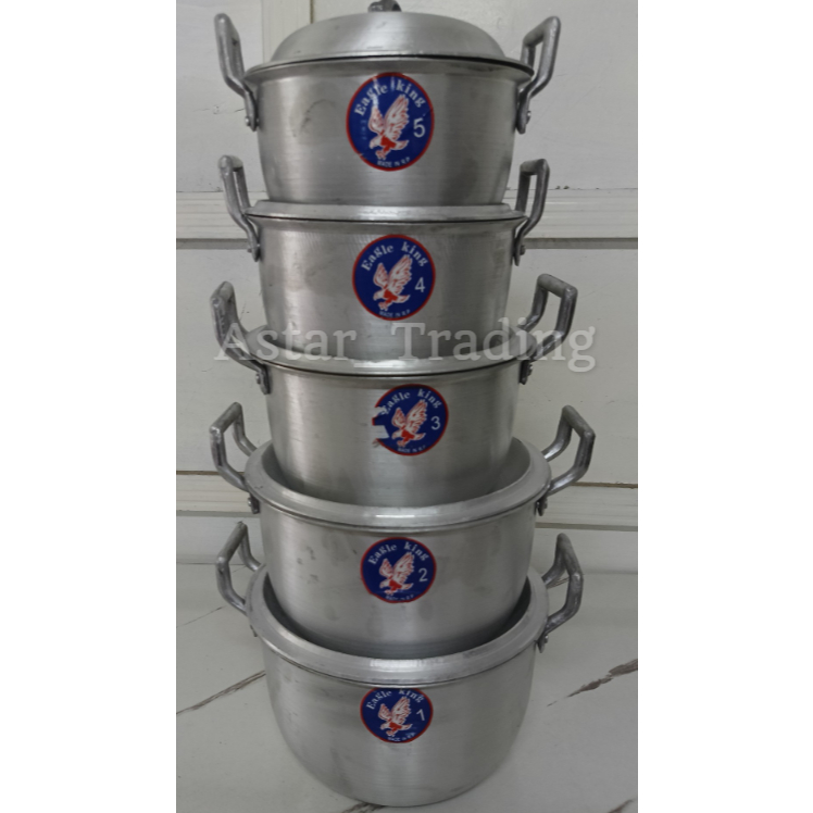 EAGLE KING ORIGINAL KALDERO//HEAVY DUTY//DOUBLE HANDLE SMALL CALDERO ...