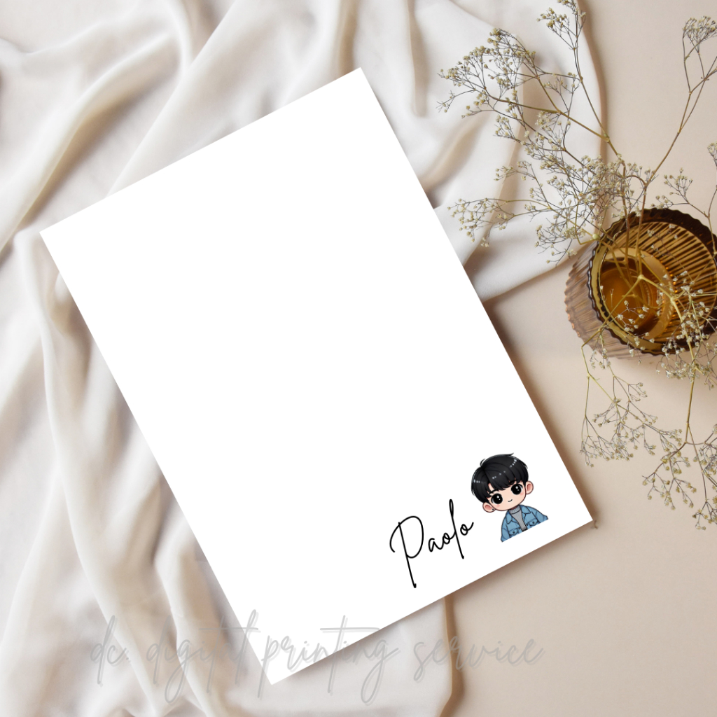 Customized / Personalized Notepads 3x3, 4x4, A6 and A5 size for ...