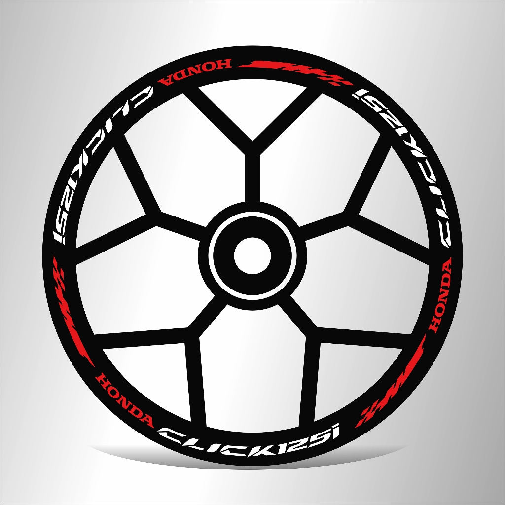Honda Click 125i Mags Sticker Decals Set RACE EDITION (Front & Rear ...