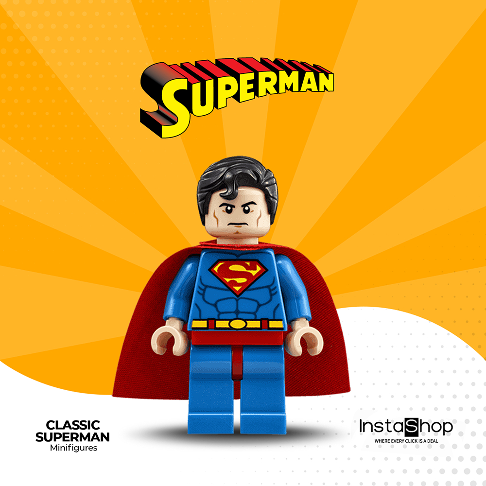 ISO Classic Superman Comics Minifigures Building Block Toys | Shopee ...