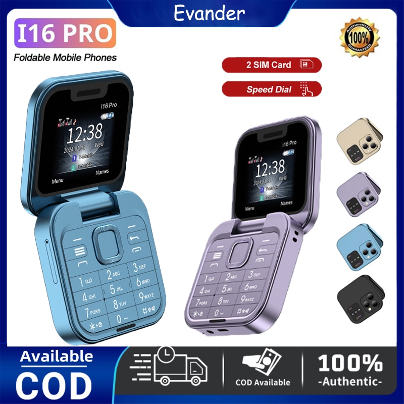 i16Pro Dual SIM Flip Small Mobile Phone Auto Call Record Speed Dial ...