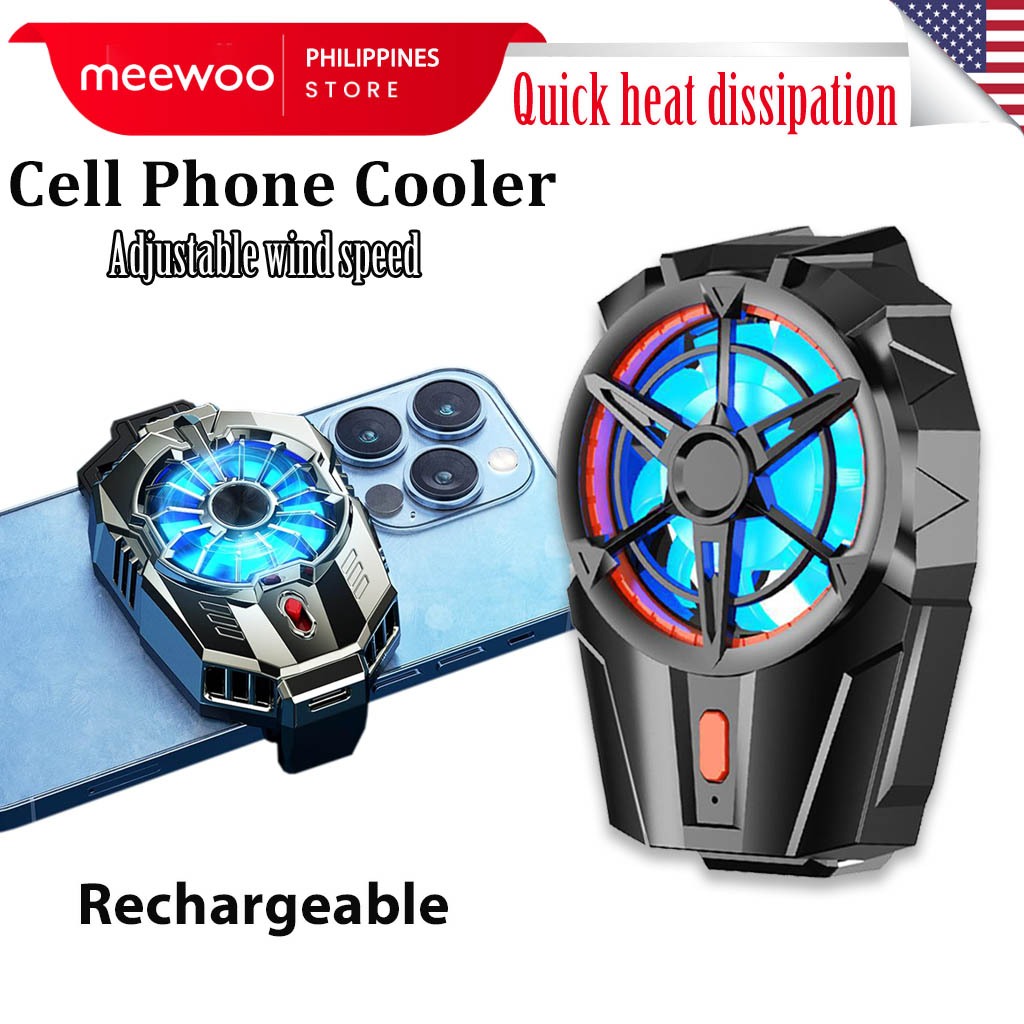Meewoo Phone Cooler for Gaming Universal Phone Cooling Fan Cell Phone ...