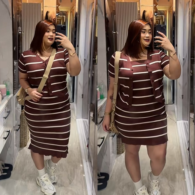 TIFFANY 2IN1 PLUS SIZE COORDS TERNO BANGKOK DRESS by CC COLLECTION PH ...