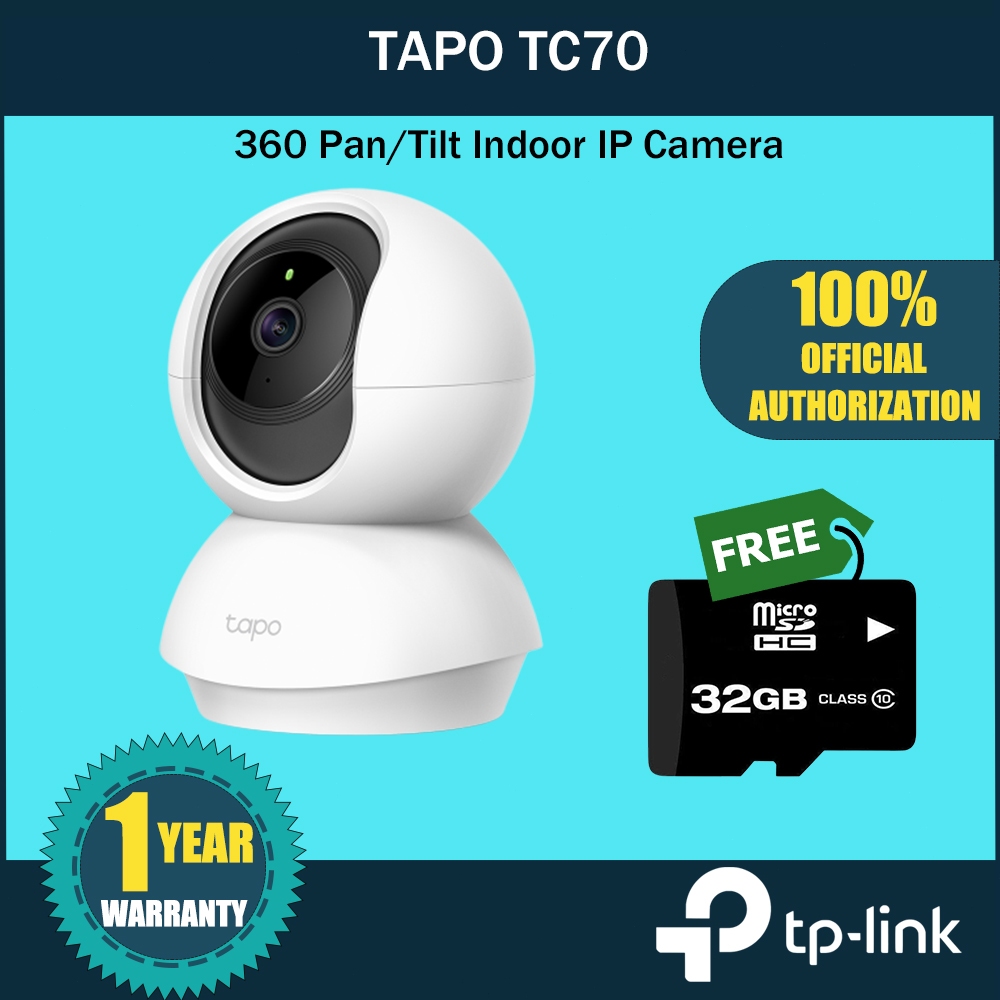 TP-Link Tapo TC70 2MP 360 Pan/Tilt Indoor IP Camera 1080P 2 Way Audio ...
