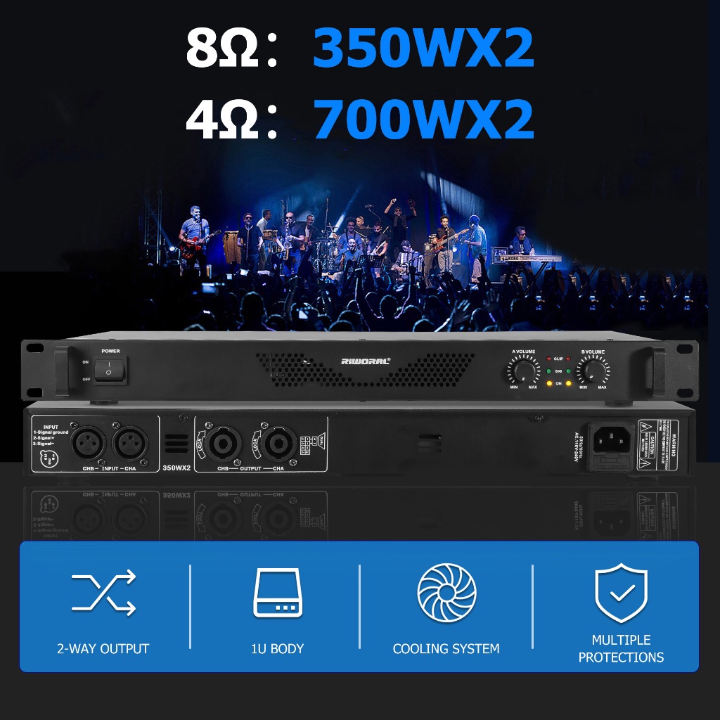 Power Amplifier 2 Channel 350 Watts X 2 power amplifier original 350 ...