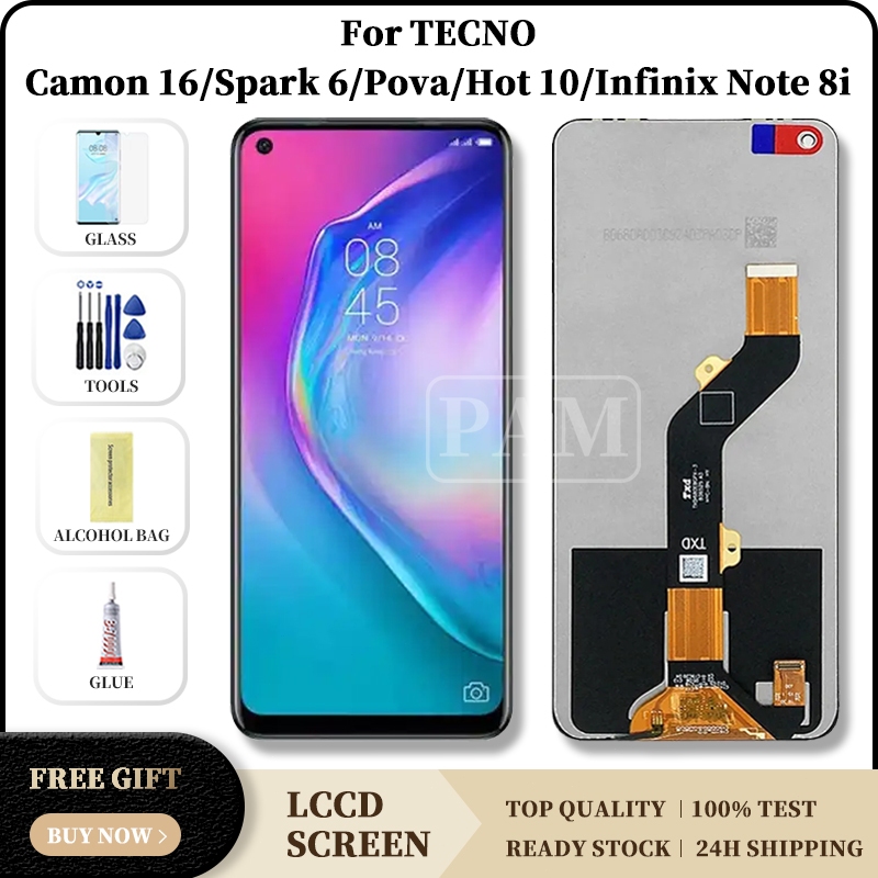 For Tecno Camon 16/Spark 6/Pova/Hot 10/Infinix Note 8i/KE7/CE7/CE7j ...