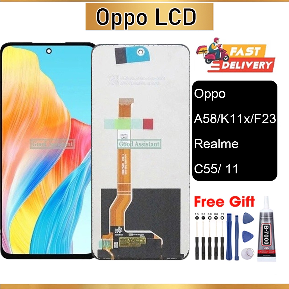 UMI For OPPO A58/K11x/F23/Realme C55/ 11 5G LCD DIsplay Touch Screen | Shopee Philippines