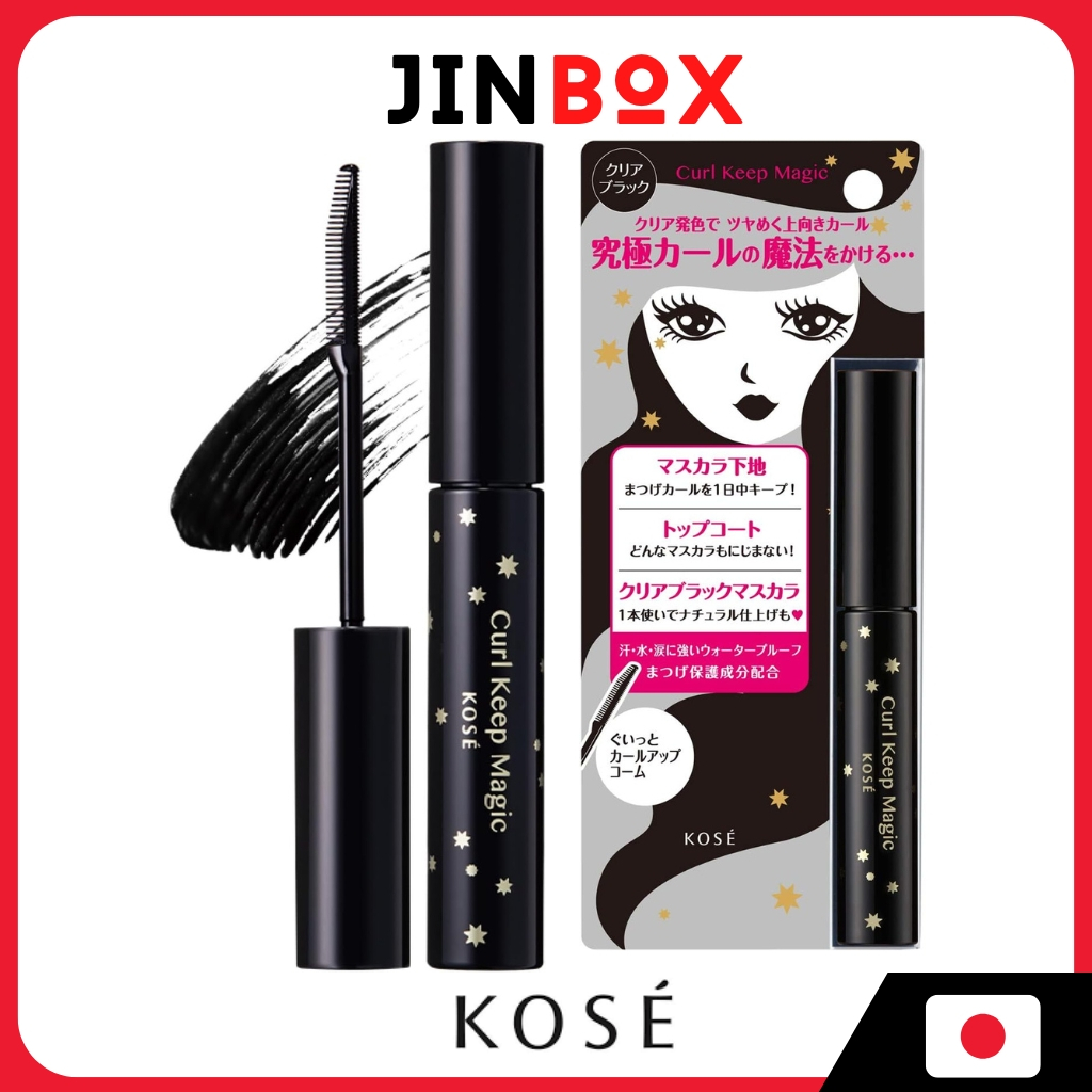 KOSE Curl Keep Magic Mascara Clear Black 5.5mL Mascara Base Top Coat ...