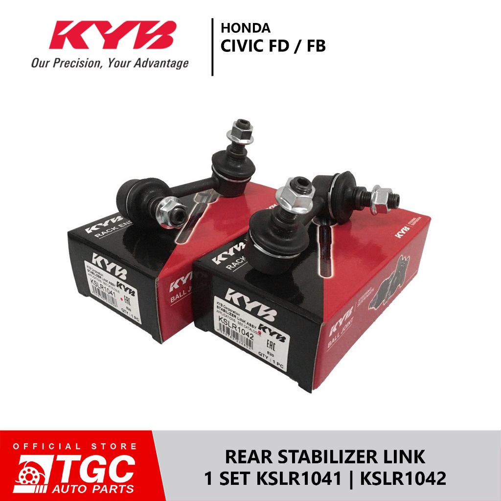 KYB KAYABA Rear Stabilizer Link for Honda Civic FD / Civic FB 2006-2015 KSLR1041 | KSLR1042 1 ...