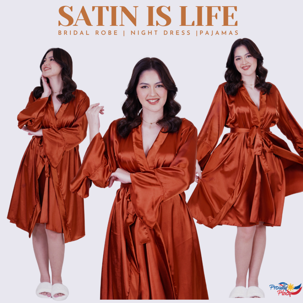 PREMIUM SATIN KIMONO ROBE - PERFECT FOR BRIDES AND ENTOURAGE LOCALLY ...