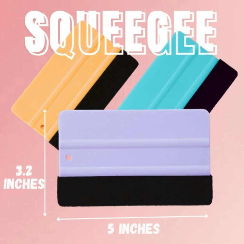Squeegee Pastel Color for Decals, Vinyls, Stickers, Phototop Application ° 5 inches | Shopee ...
