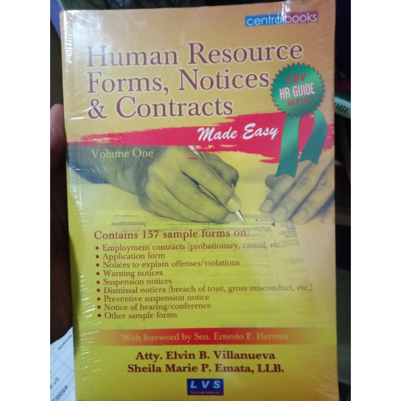 HUMAN RESOURCE FORM,NOTICE AND CONTRACT VOL.1 | Shopee Philippines