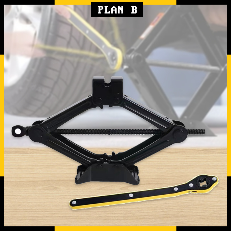 2 Ton Car Scissor Jack Portable Automotive Tire Jack Kit With Ratchet ...