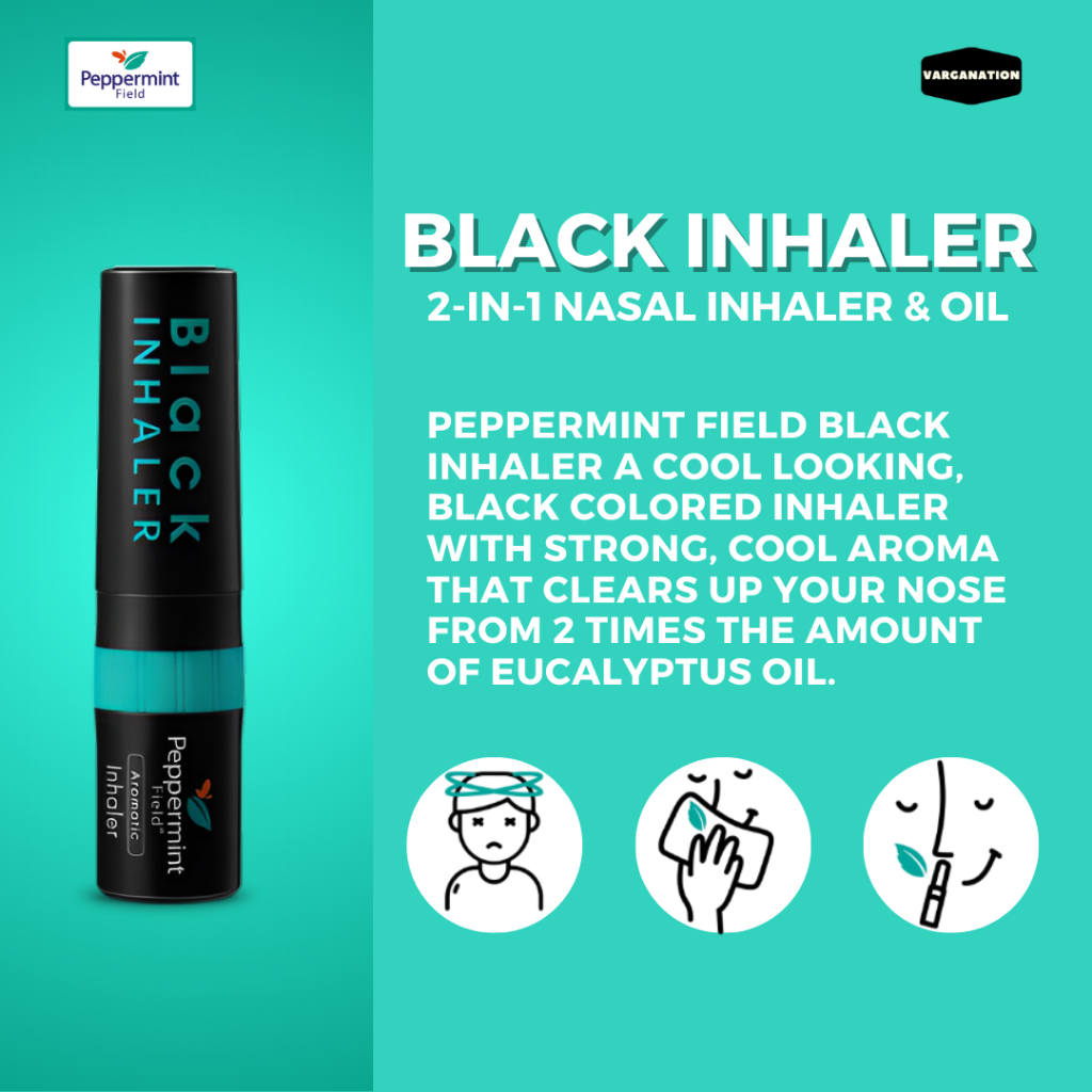 Peppermint Field Black Inhaler Set of 3 | Shopee Philippines