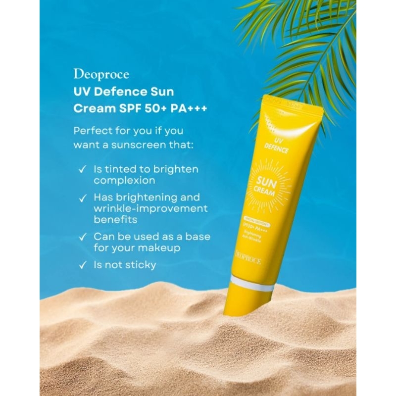 Deoproce UV Defence Sun Cream SPF50++ PA+++ Limited Edition 50g ...