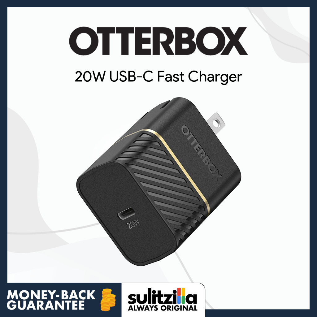 OtterBox 20W USB-C Fast Charger with Foldable Prongs - Tough & Rugged ...