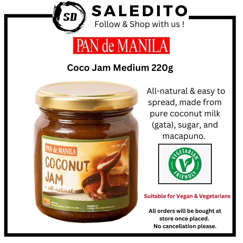 Pan De Manila Spread/ Yema/Coco Jam/Peanut Butter Crunchy/Tsokolate ...