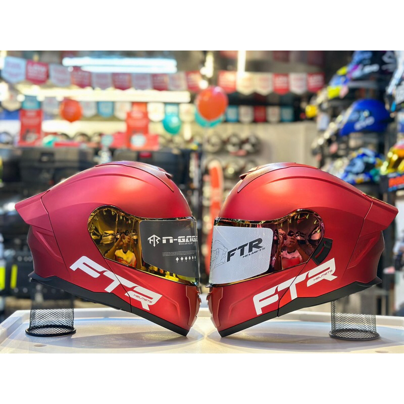 FTR COUPLE MODULAR DUAL VISOR HELMET | Shopee Philippines