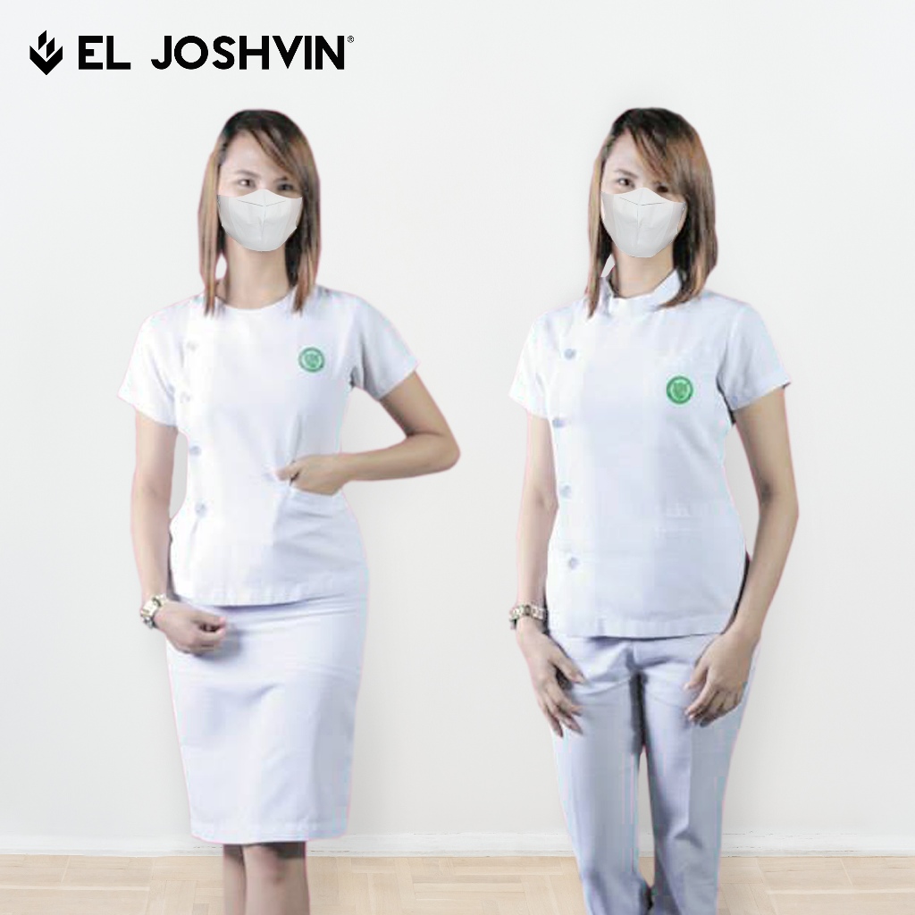 OLFU MedTech uniform Women's Premium Quality | Shopee Philippines