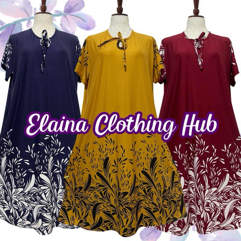 CELIA PLUS SIZE MAXI DUSTER DRESS PAMBAHAY WITH TWO POCKET | FIT UPTO ...