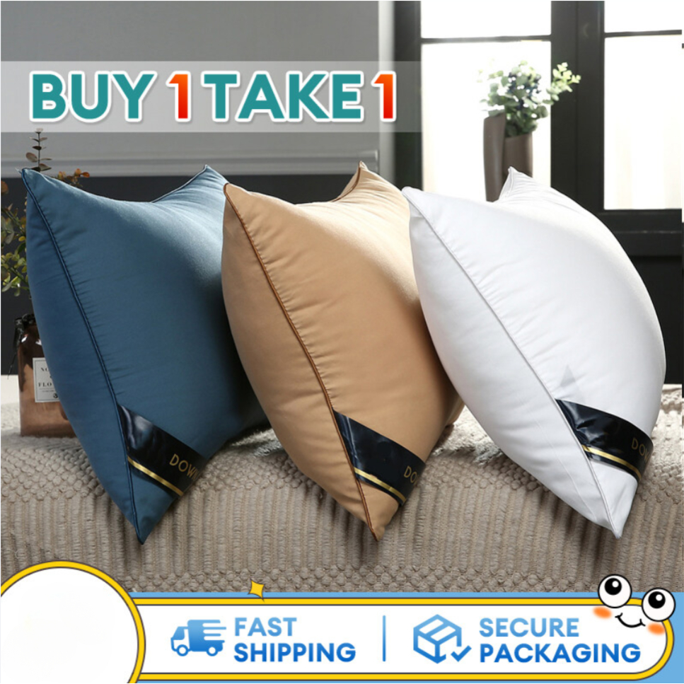 【Buy 1 Take 1】Unan Pillow Uratex Authentic Premium Hilton Pillow 500g ...